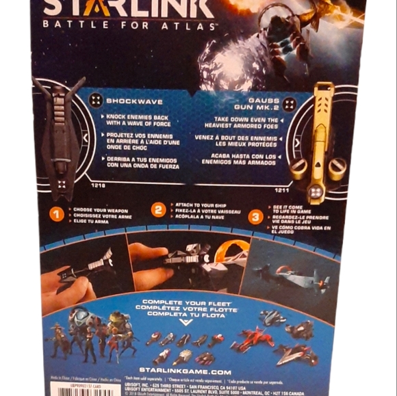 Ubisoft | Toys | Starlink Battle For Atlas Shockwave Gauss Gun Mk2 Weapons Pack Ubisoft New ...